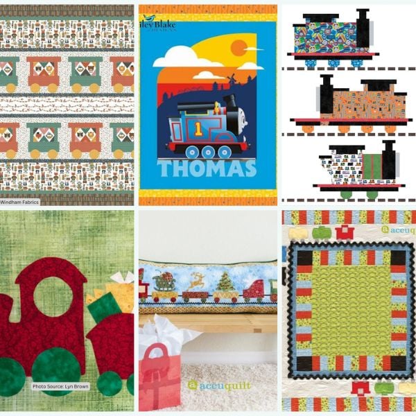 Top 6 Free Train Quilt Patterns (+8 Bonus Patterns For Sale) - I Love ...