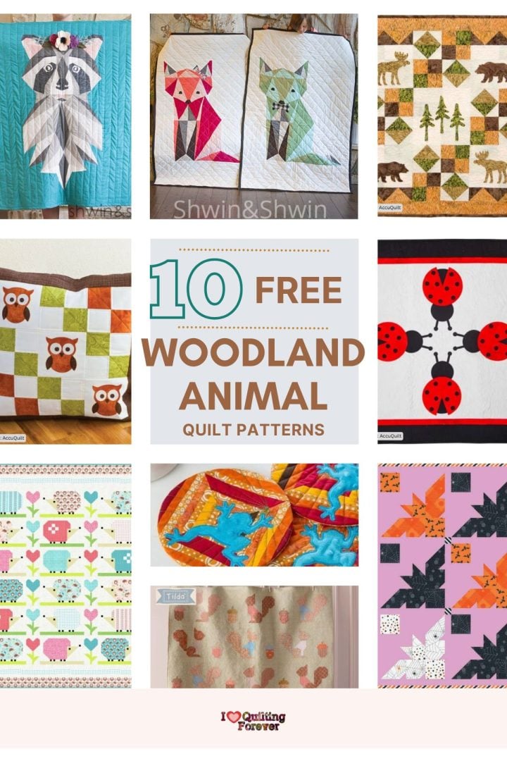 Top 10 Free Woodland Animal Quilt Patterns (+10 Bonus Patterns For Sale ...