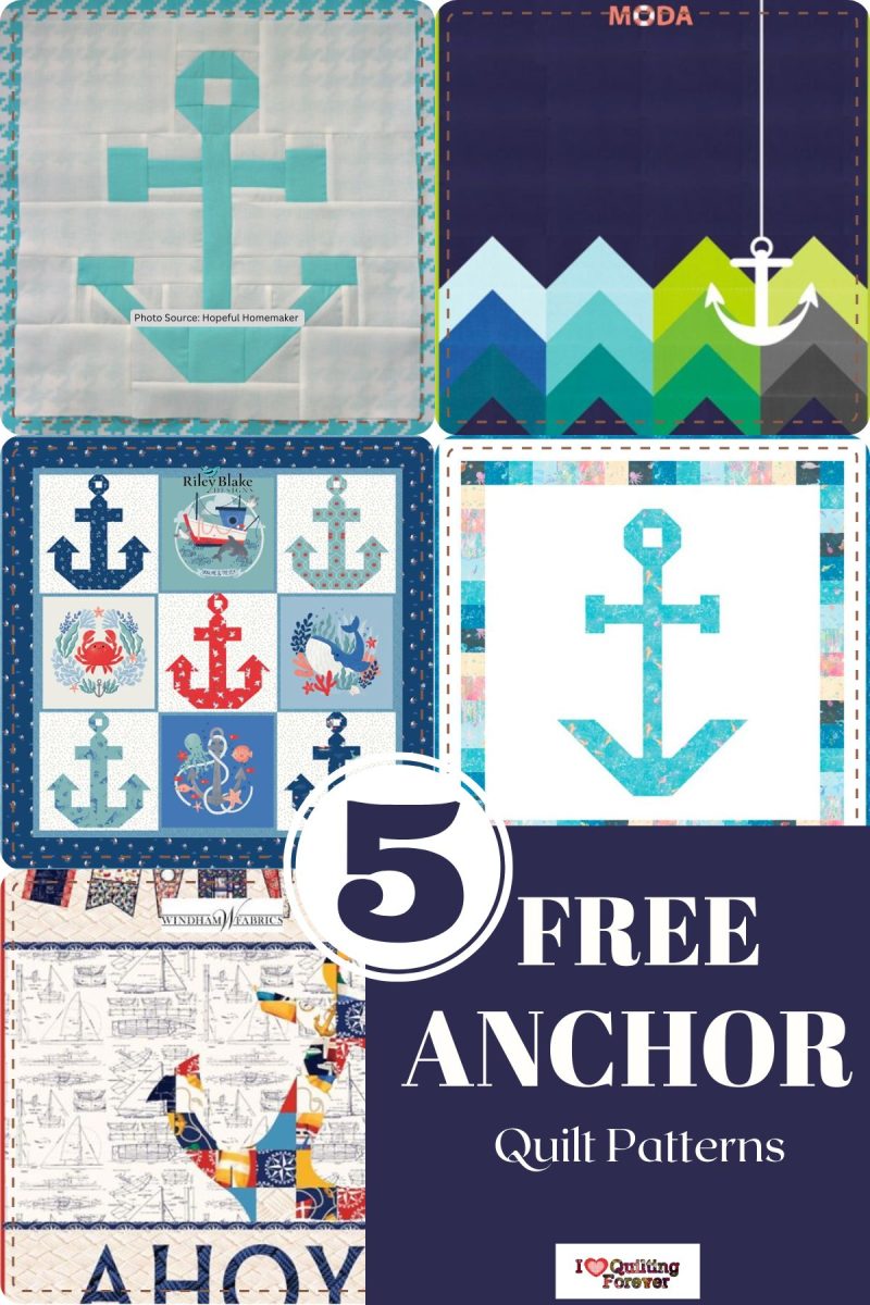 Top 5 Free Anchor Quilt Patterns (+10 Bonus Patterns For Sale) - I Love ...