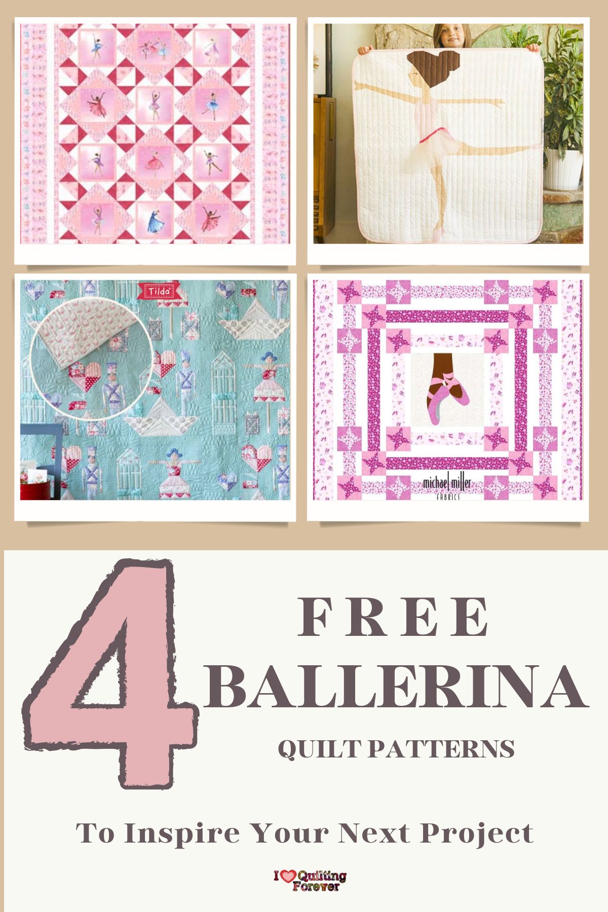 Top 4 Free Ballerina Quilt Patterns (+10 Bonus Patterns For Sale) - I Love Quilting Forever