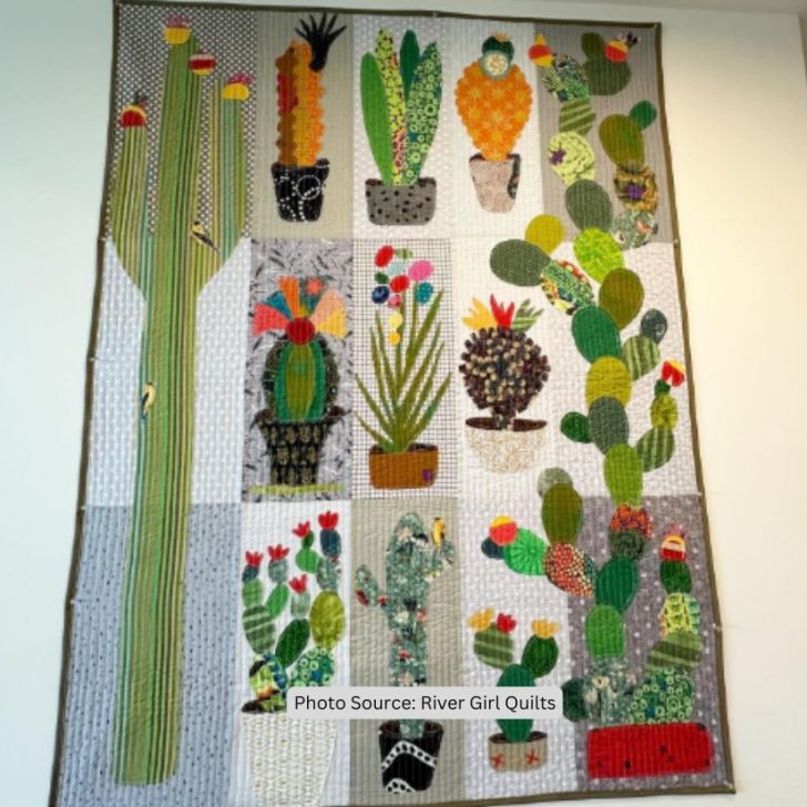 Top 7 Free Cactus Quilt Patterns (+10 Bonus Patterns For Sale) - I Love ...