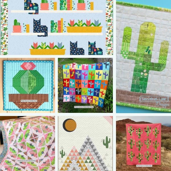 Top 7 Free Cactus Quilt Patterns (+10 Bonus Patterns For Sale) - I Love ...