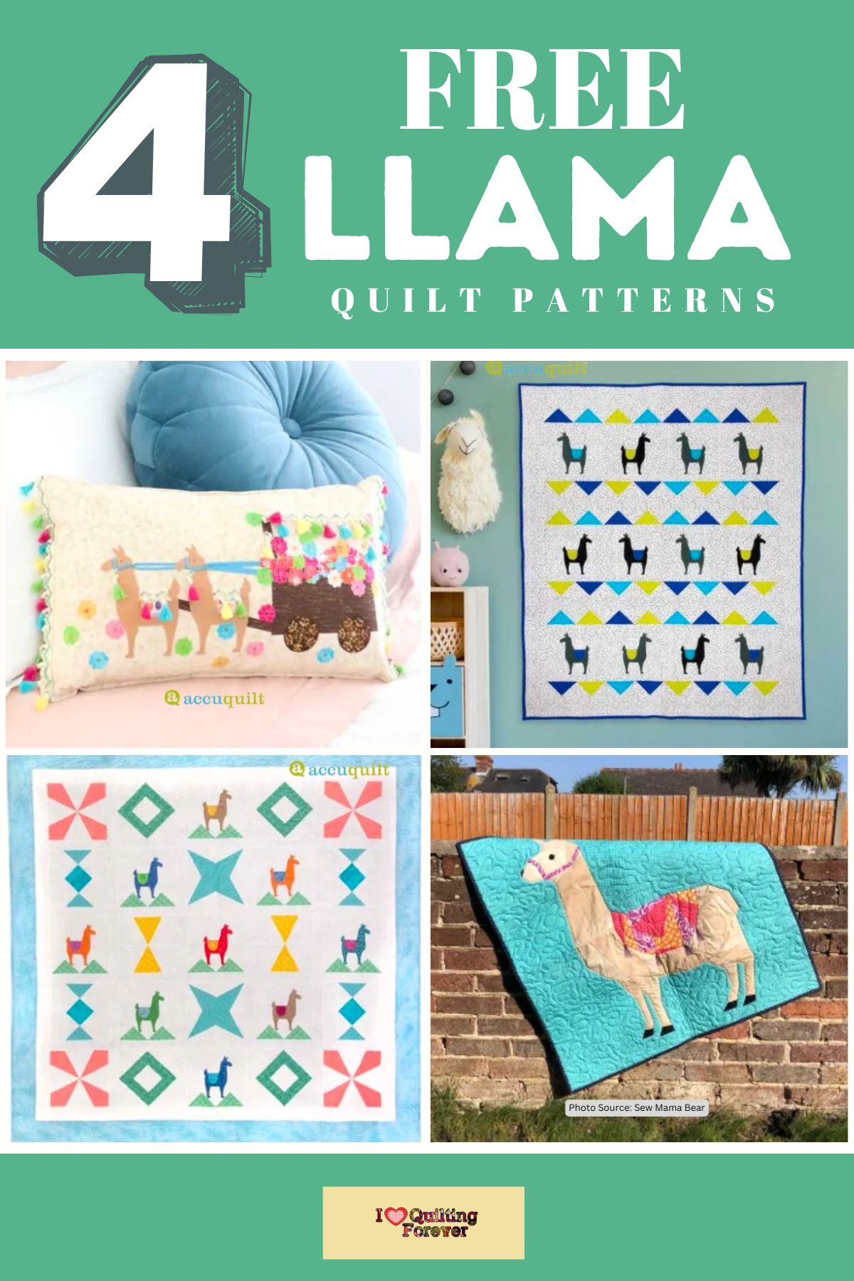 Top 4 Free Llama Quilt Patterns (+10 Bonus Patterns For Sale) - I Love ...