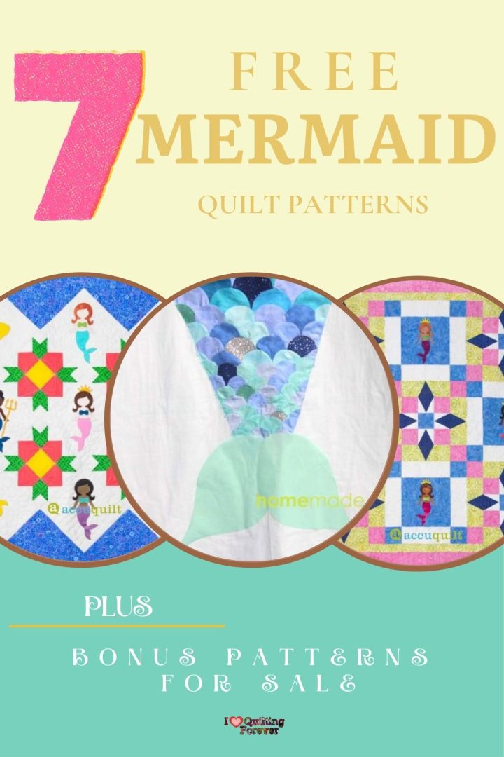 Top 7 Free Mermaid Quilt Patterns (+10 Bonus Patterns For Sale) - I ...