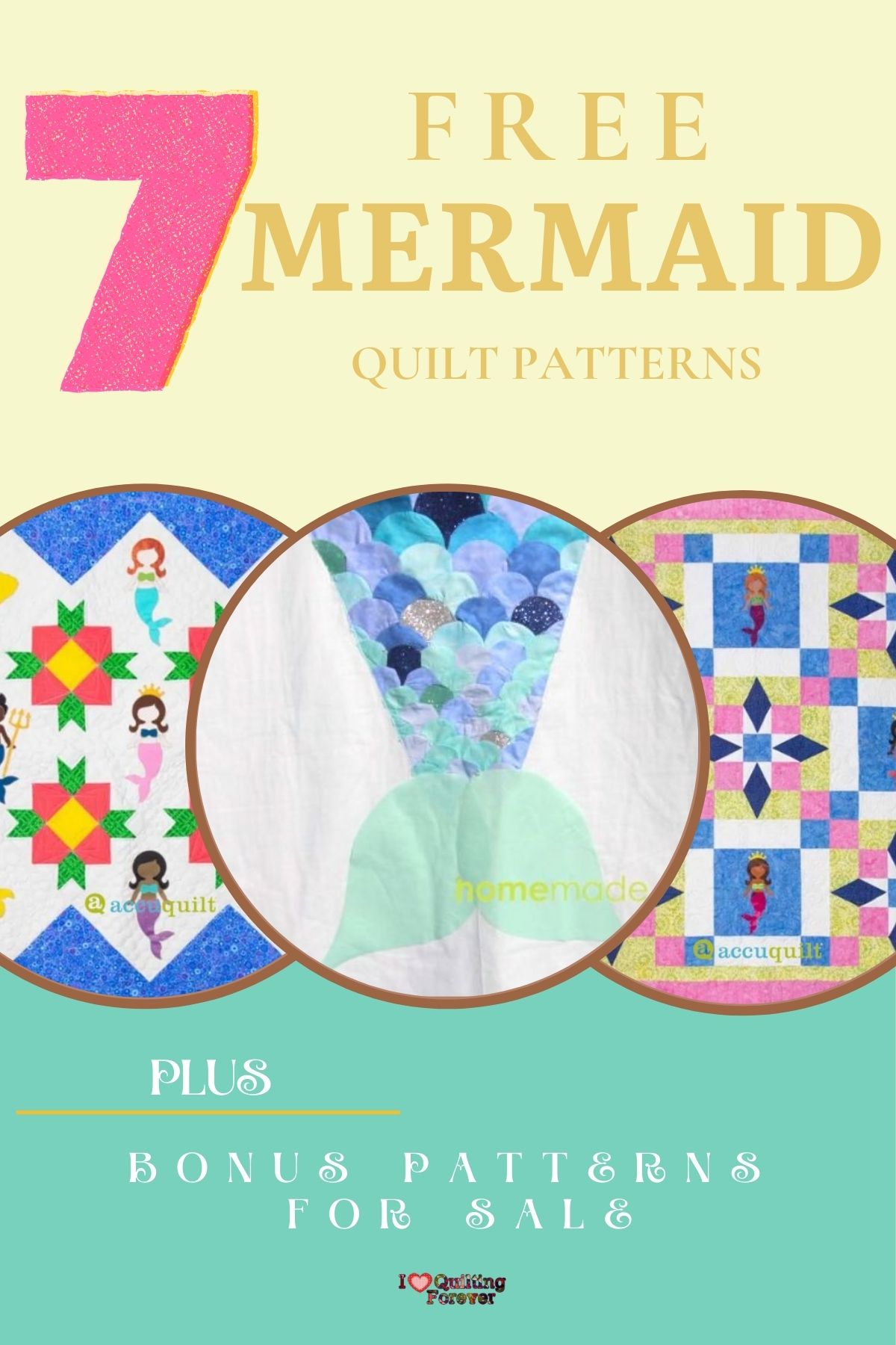 Top 7 Free Mermaid Quilt Patterns (+10 Bonus Patterns For Sale) - I ...