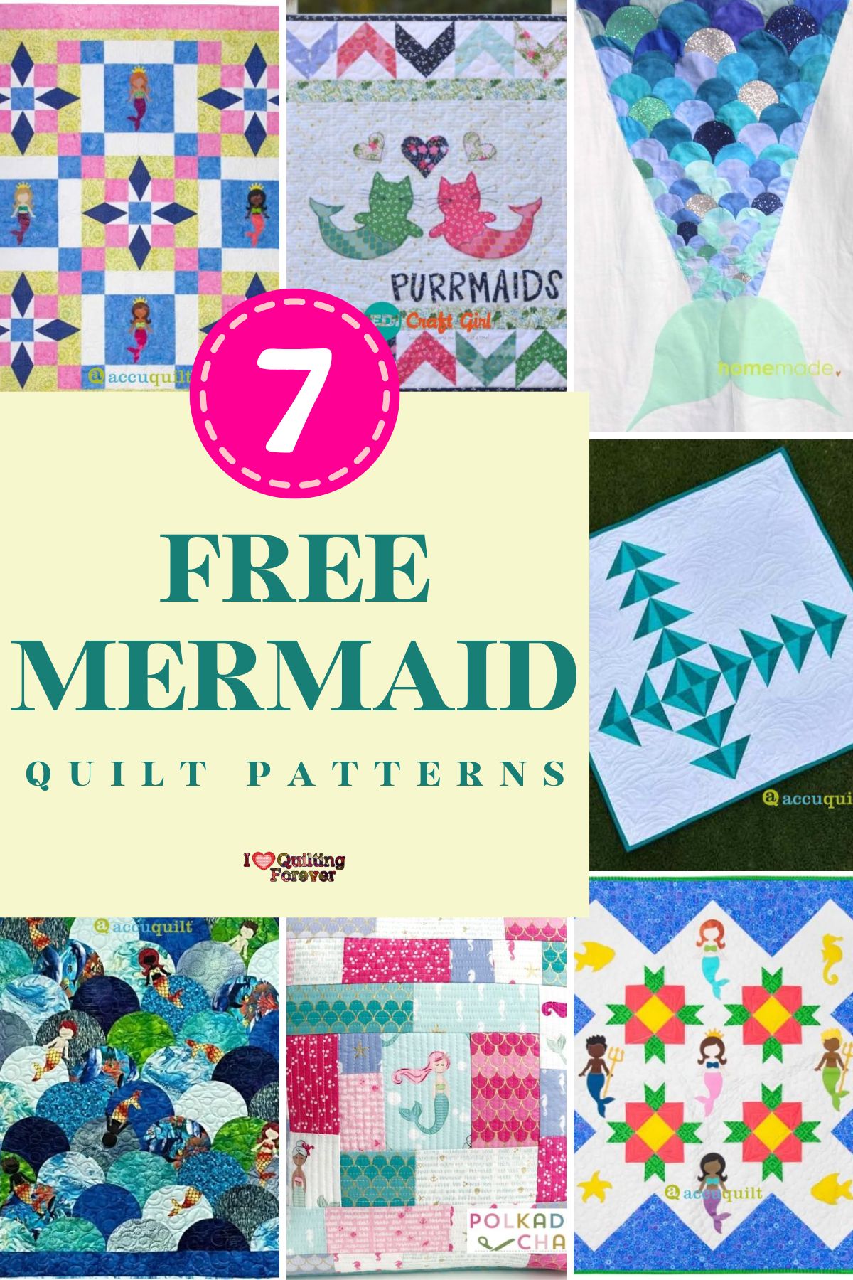 Top 7 Free Mermaid Quilt Patterns (+10 Bonus Patterns For Sale) - I ...