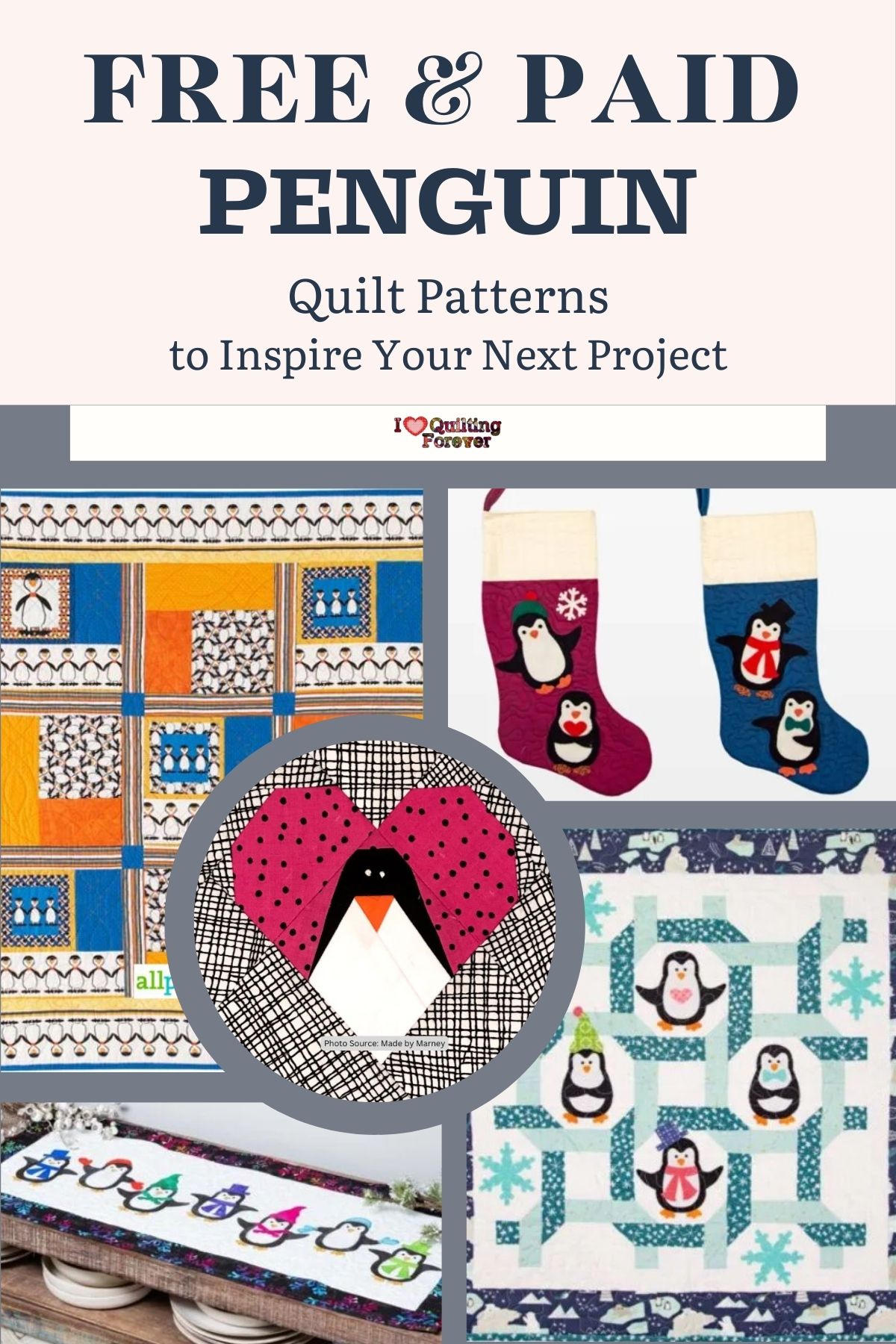 Top 5 Free Penguin Quilt Patterns (+10 Bonus Patterns For Sale) - I Love Quilting Forever