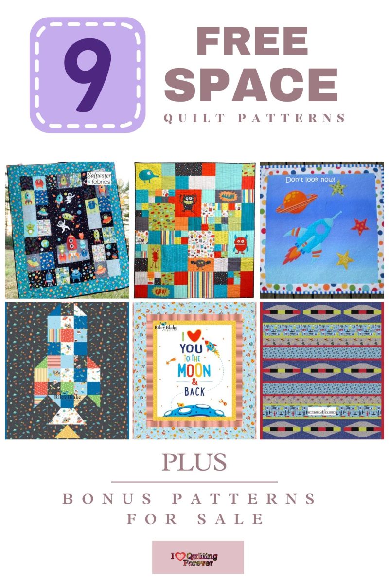Top 9 Free Space Quilt Patterns (+11 Bonus Patterns For Sale) - I Love ...