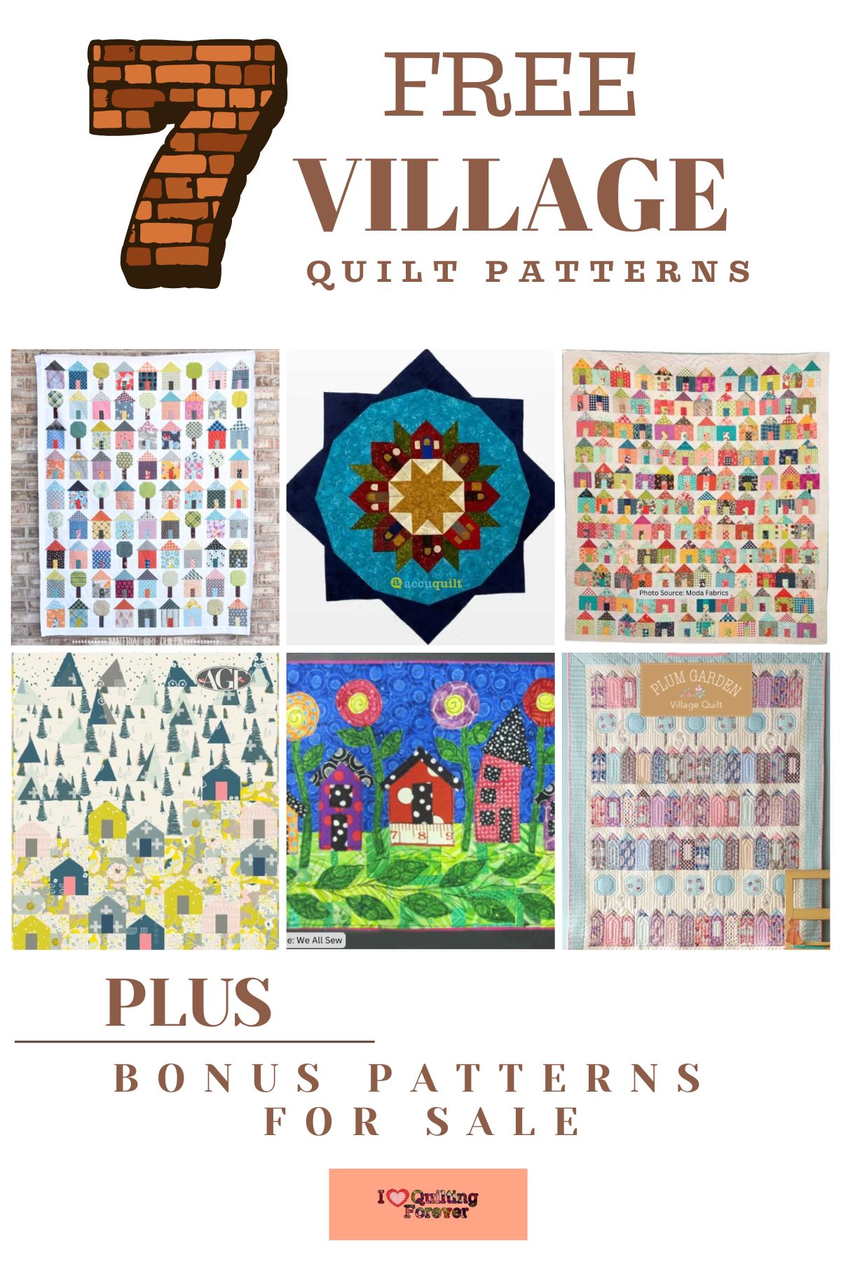 Top 7 Free Village Quilt Patterns (+10 Bonus Patterns For Sale) - I ...
