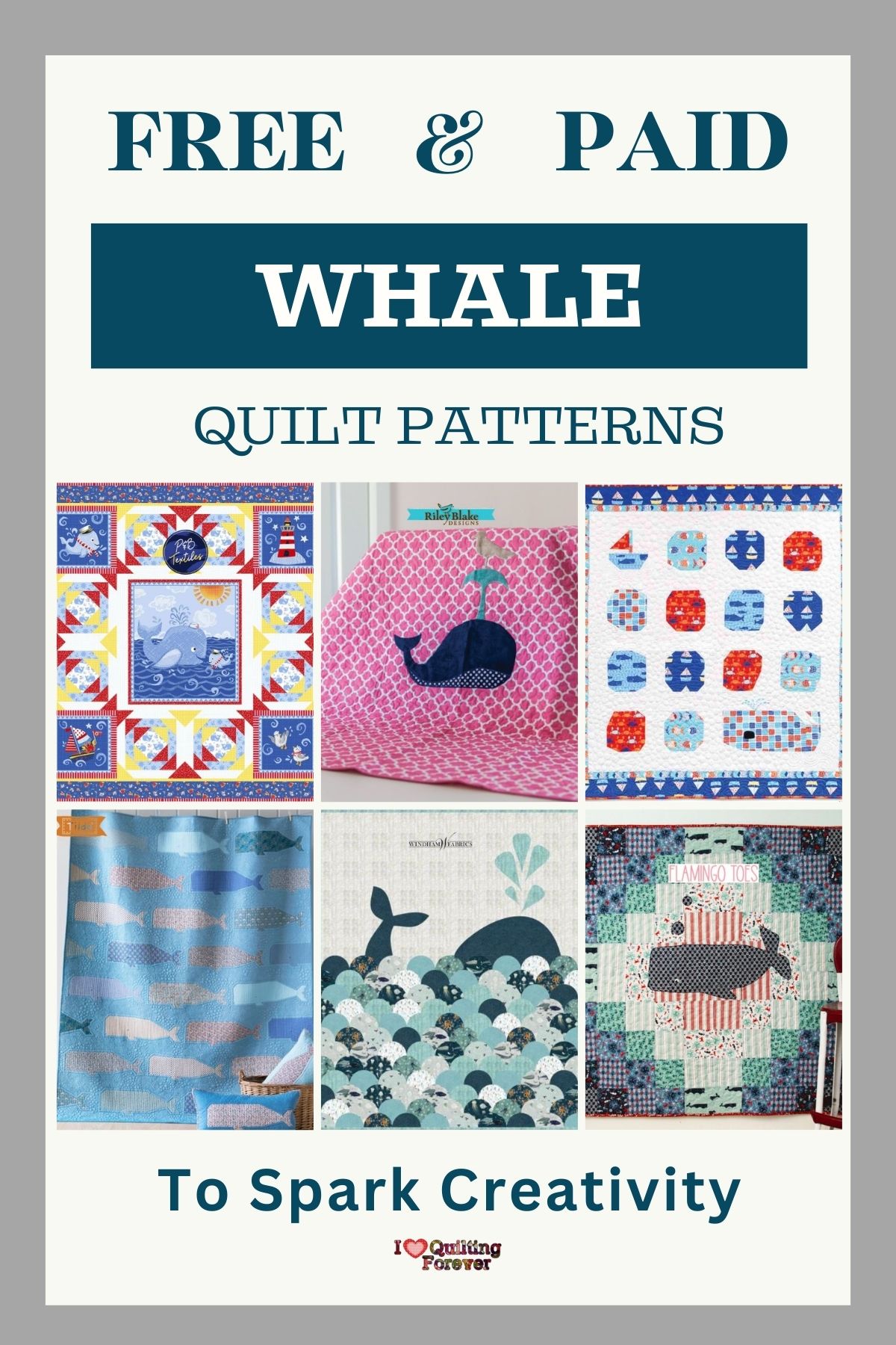 Top 8 Free Whale Quilt Patterns (+9 Bonus Patterns For Sale) - I Love ...