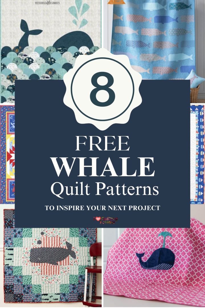 Top 8 Free Whale Quilt Patterns (+9 Bonus Patterns For Sale) - I Love ...