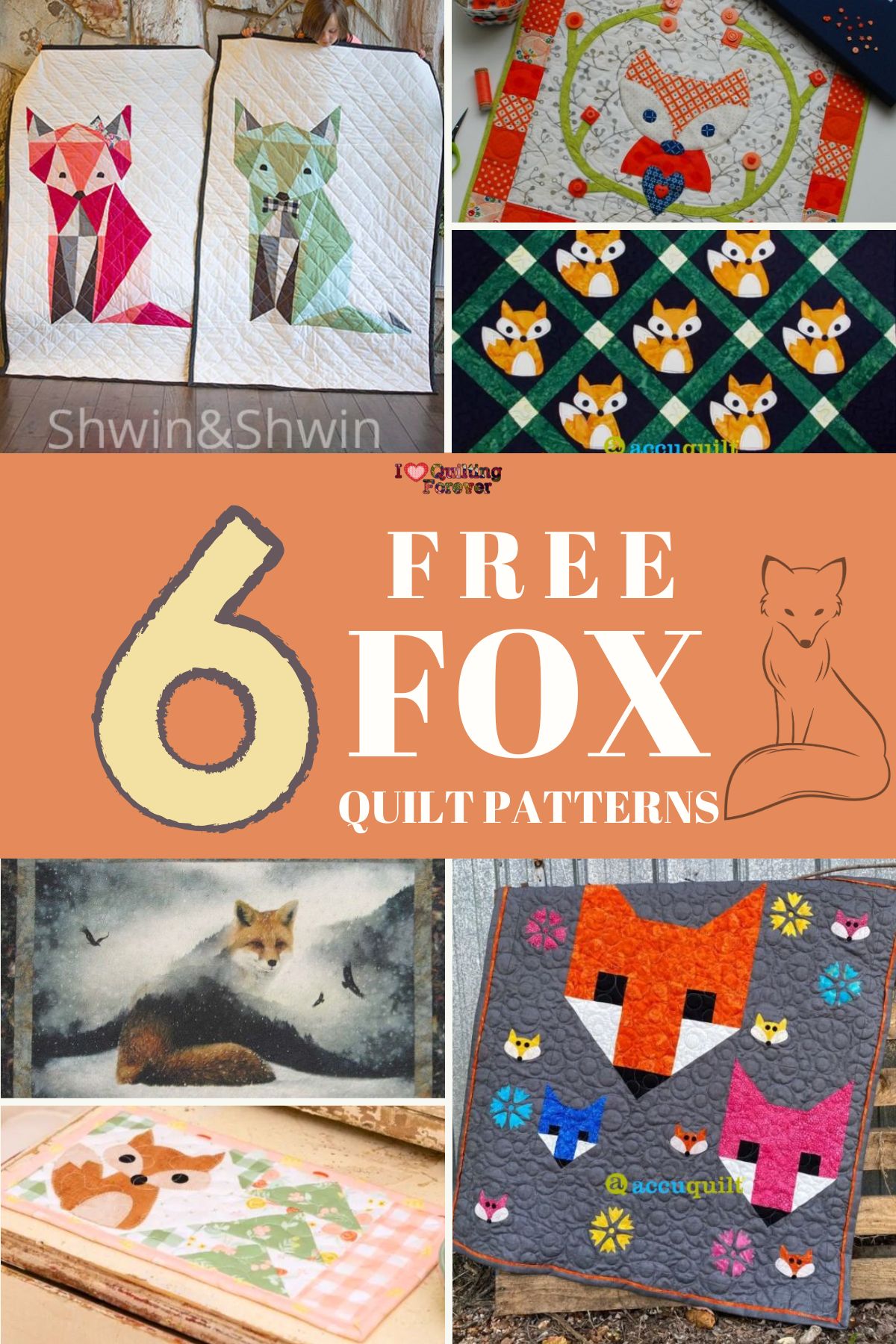 Top 6 Free Fox Quilt Patterns (+10 Bonus Patterns For Sale) - I Love ...