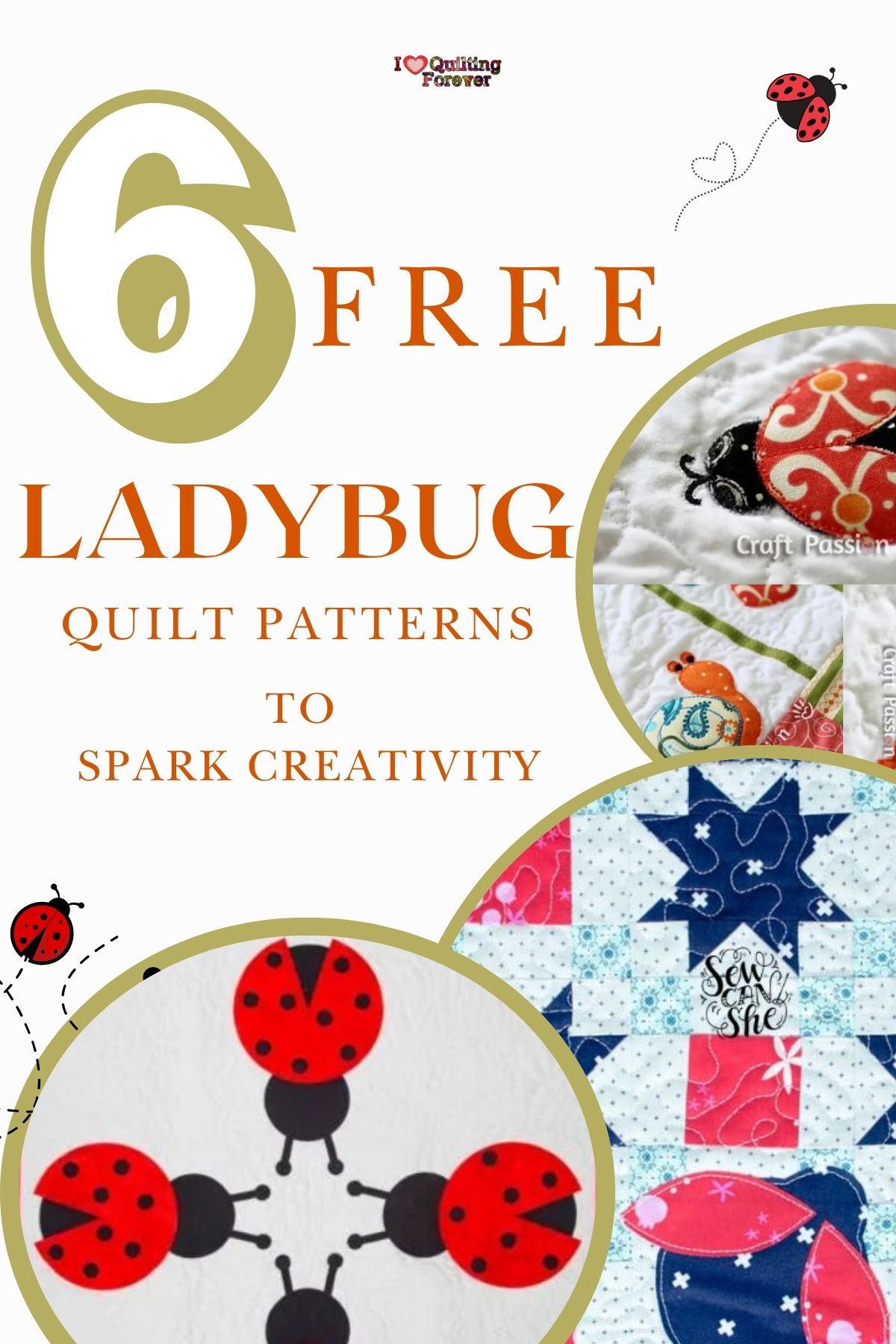 Top 6 Free Ladybug Quilt Patterns (+10 Bonus Patterns For Sale) - I ...
