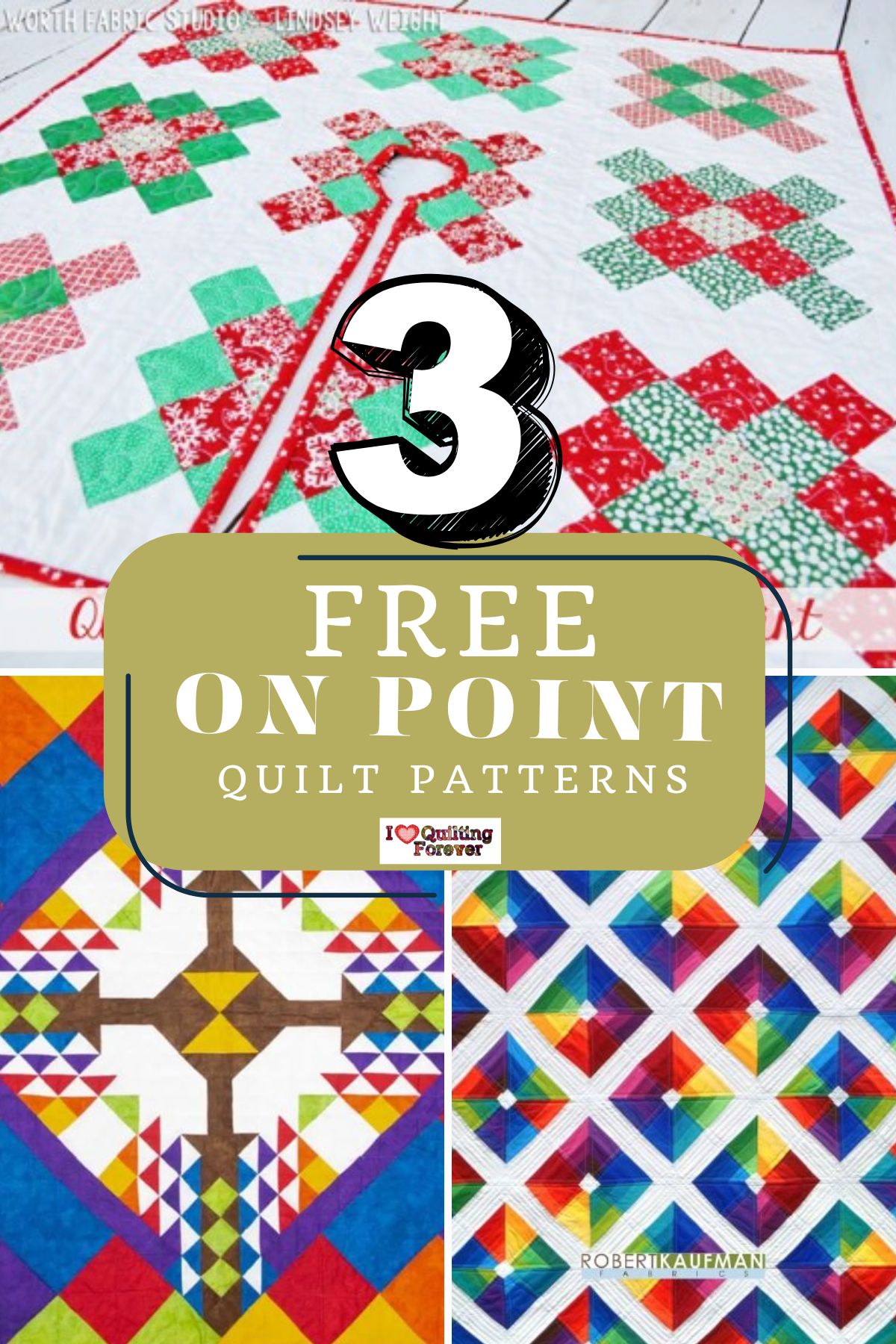 Top 3 Free On Point Quilt Patterns (+6 Bonus Patterns For Sale) - I Love Quilting Forever