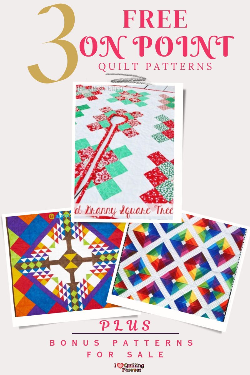 Top 3 Free On Point Quilt Patterns (+6 Bonus Patterns For Sale) - I ...