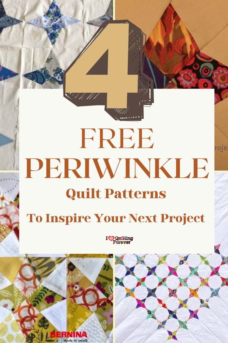 Top 4 Free Periwinkle Quilt Patterns (+2 Bonus Patterns For Sale) - I ...