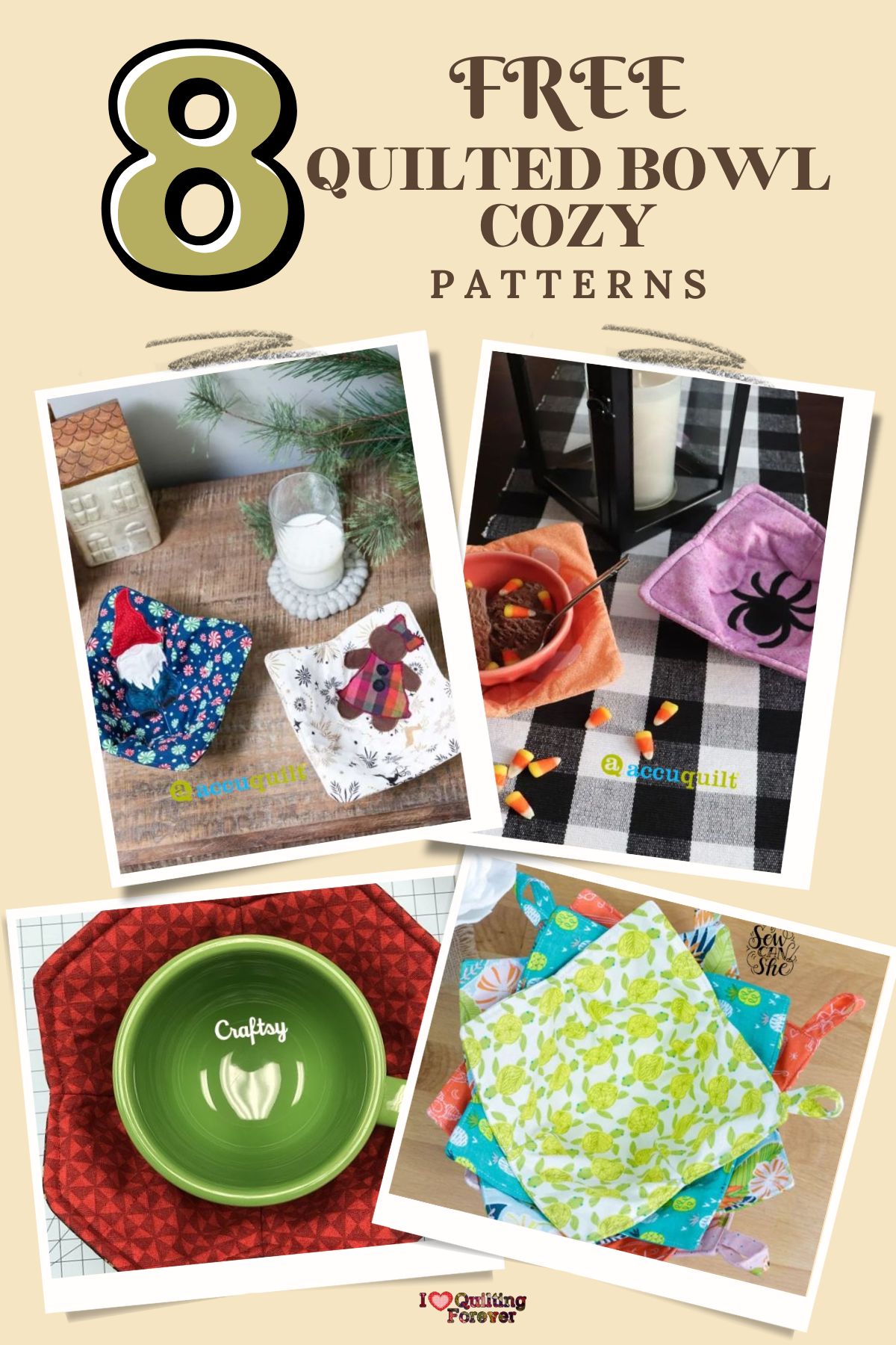 Top 8 Free Quilted Bowl Cozy Patterns (+5 Bonus Patterns For Sale) - I ...