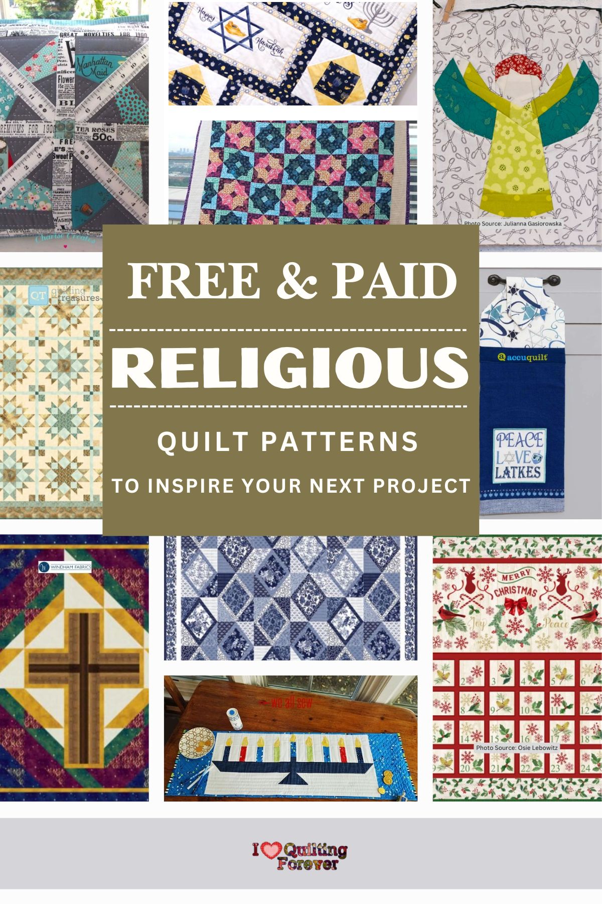 Top 10 Free Religious Quilt Patterns (+10 Bonus Patterns For Sale) - I ...