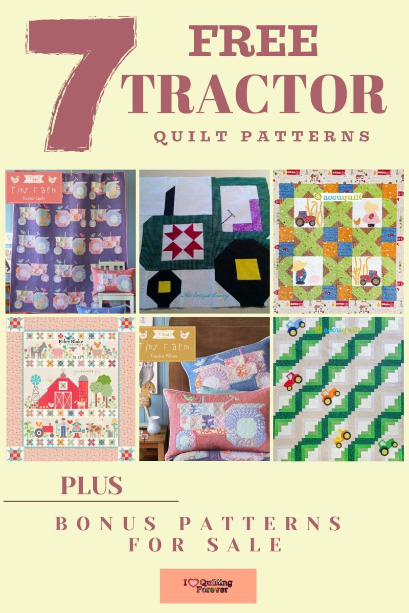 Top 7 Free Tractor Quilt Patterns (+10 Bonus Patterns For Sale) - I ...