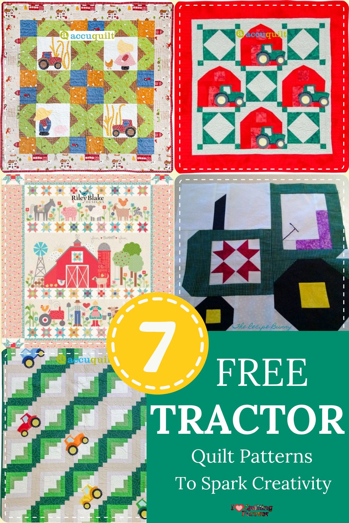 Top 7 Free Tractor Quilt Patterns (+10 Bonus Patterns For Sale) - I ...