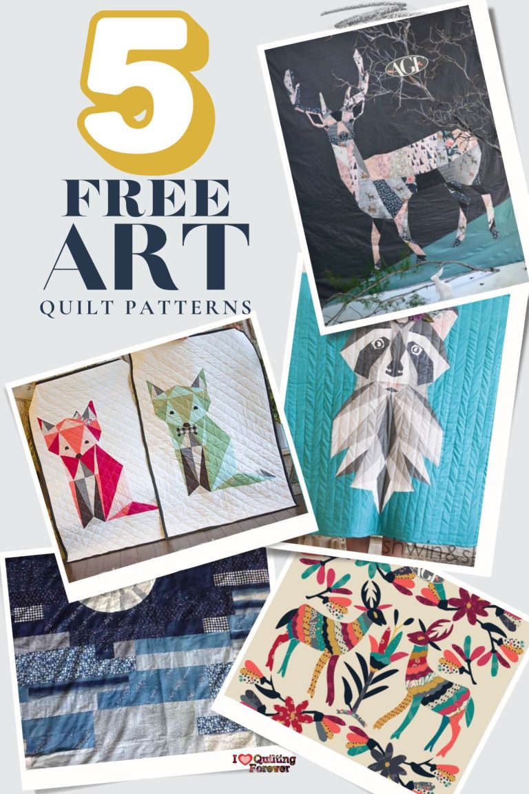 Top 5 Free Art Quilt Patterns (+10 Bonus Patterns For Sale) - I Love ...