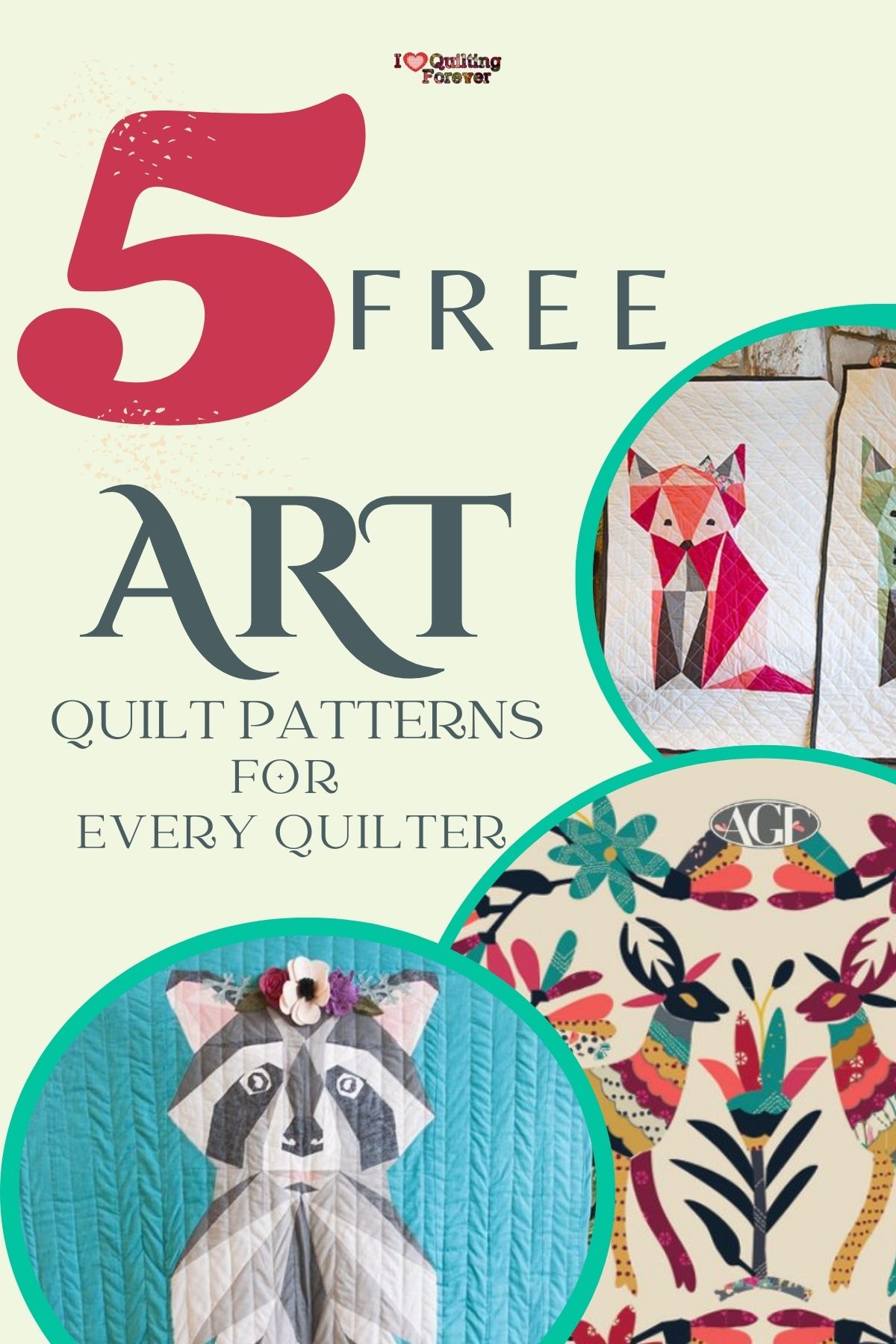 Top 5 Free Art Quilt Patterns (+10 Bonus Patterns For Sale) - I Love ...