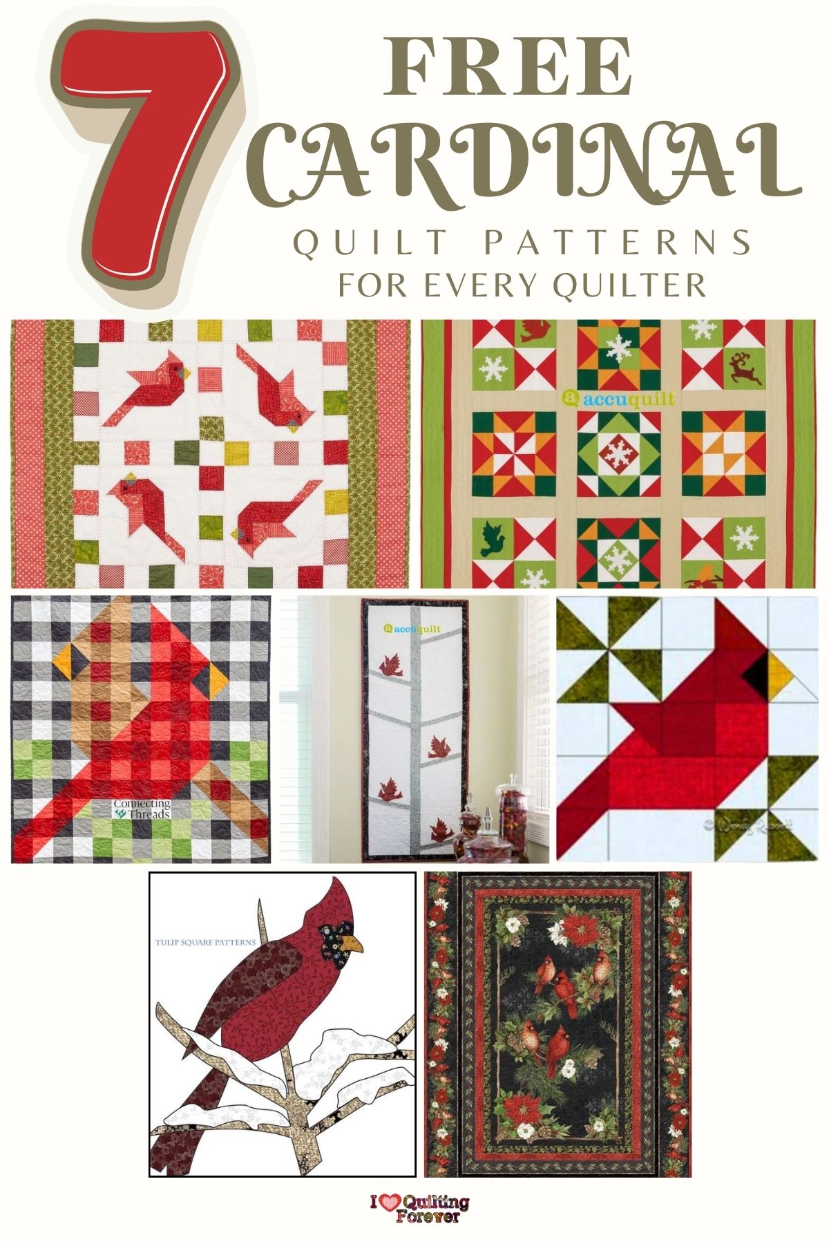 Top 7 Free Cardinal Quilt Patterns (+10 Bonus Patterns For Sale) - I ...