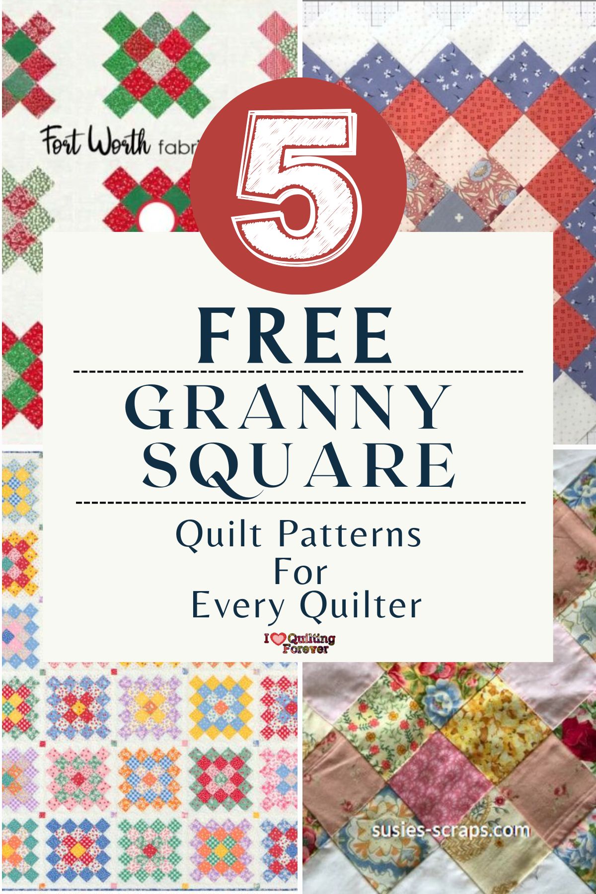Top 5 Free Granny Square Quilt Patterns (+7 Bonus Patterns For Sale) - I Love Quilting Forever