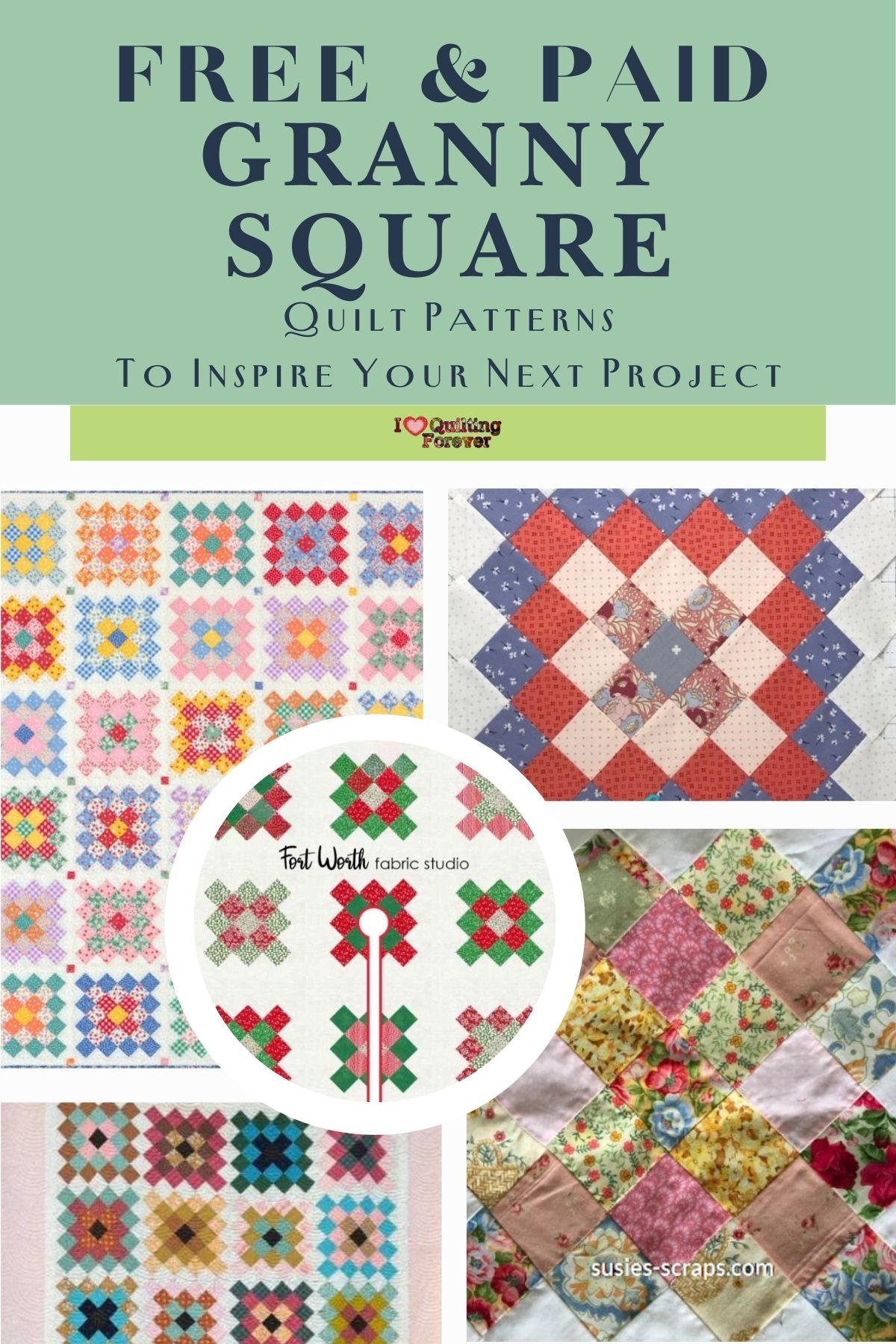 Top 5 Free Granny Square Quilt Patterns (+7 Bonus Patterns For Sale) - I Love Quilting Forever