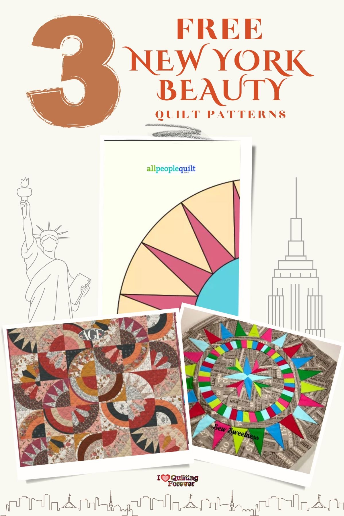 Top 3 Free New York Beauty Quilt Patterns (+6 Bonus Patterns For Sale ...