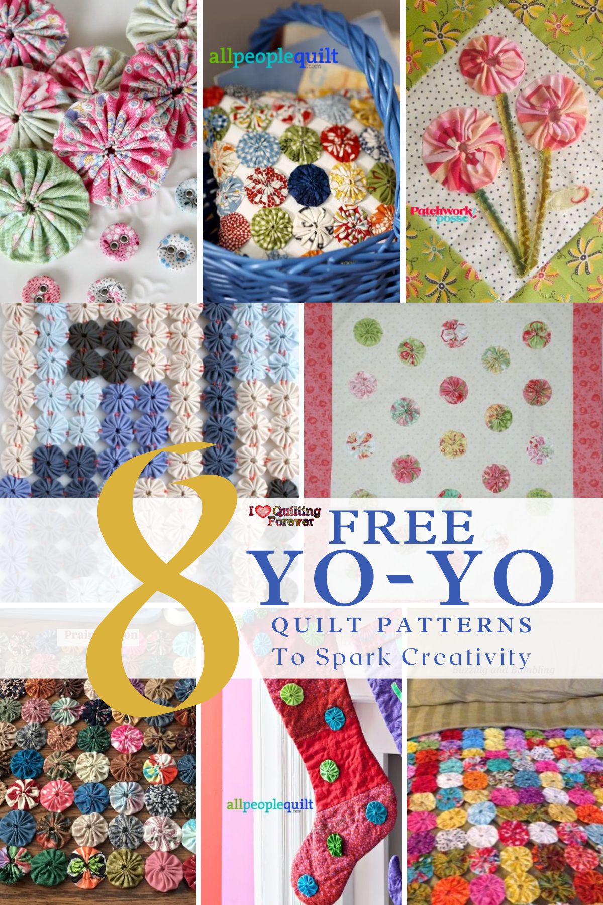 Top 8 Free Yo-Yo Quilt Patterns (+6 Bonus Patterns For Sale) - I Love ...