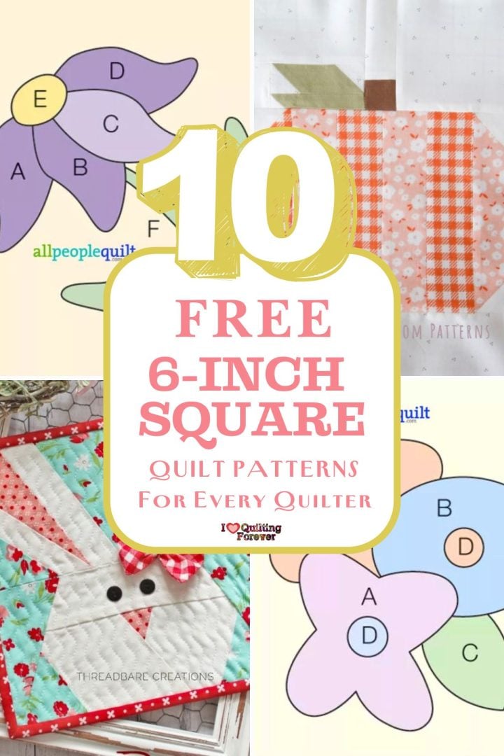 Top 10 Free 6-Inch Square Quilt Patterns (+9 Bonus Patterns For Sale ...
