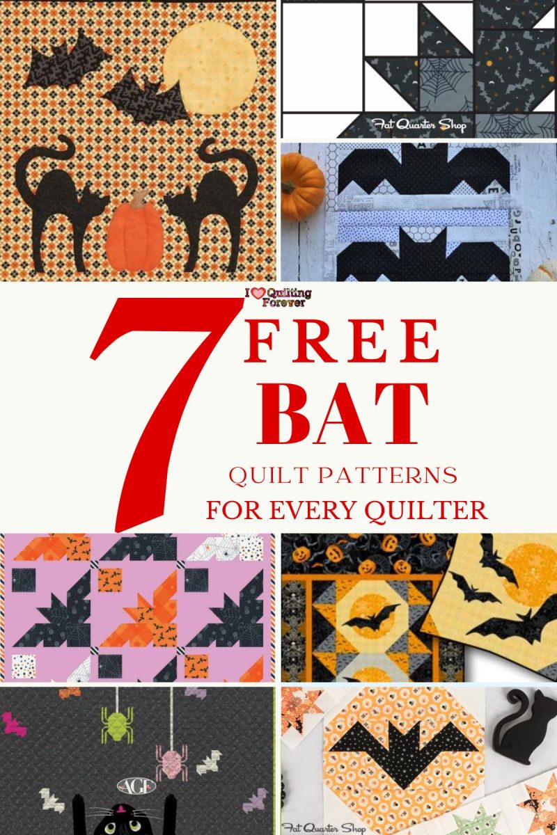 Top 7 Free Bat Quilt Patterns (+8 Bonus Patterns For Sale) - I Love ...