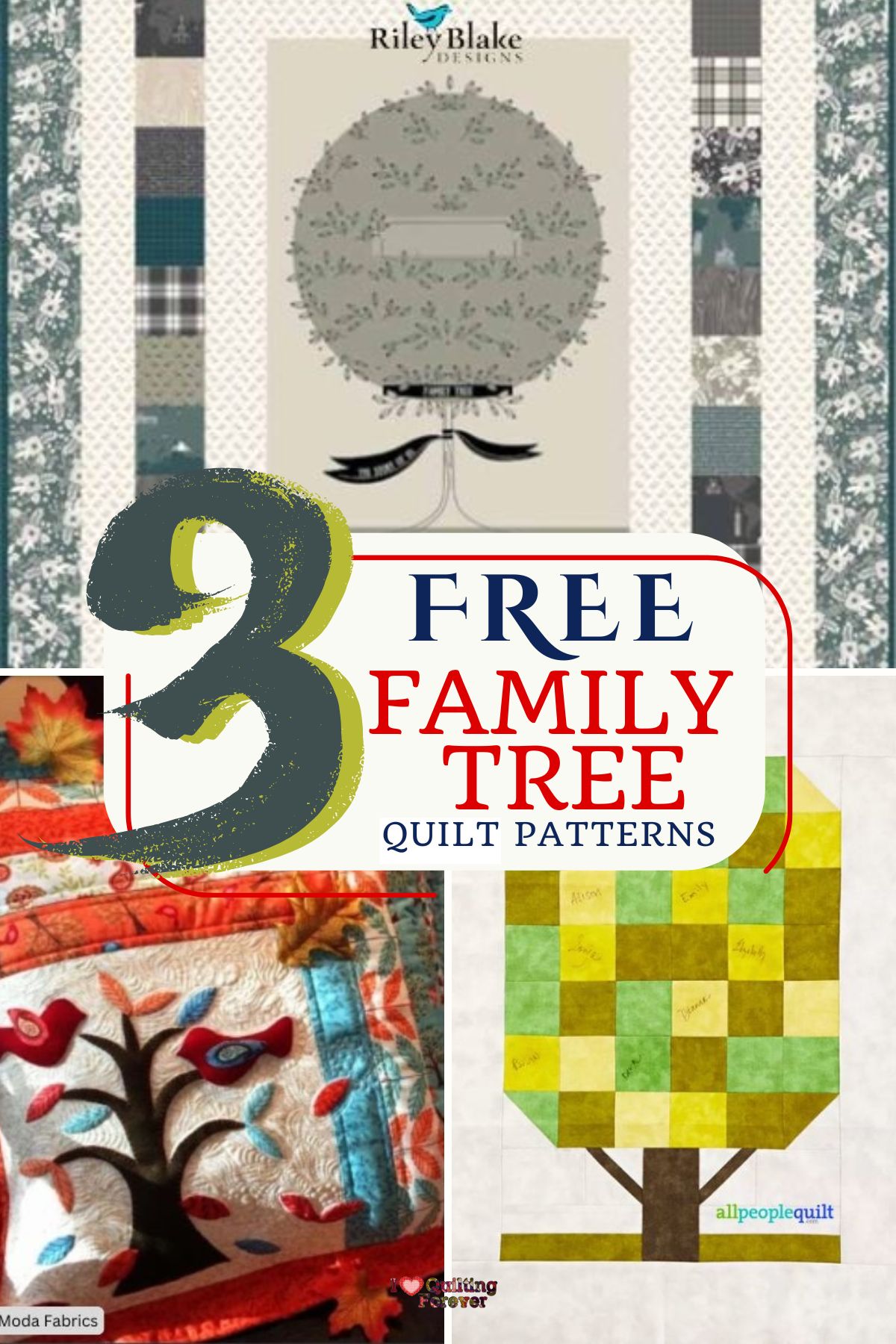Top 3 Free Family Tree Quilt Patterns (+6 Bonus Patterns For Sale) - I ...