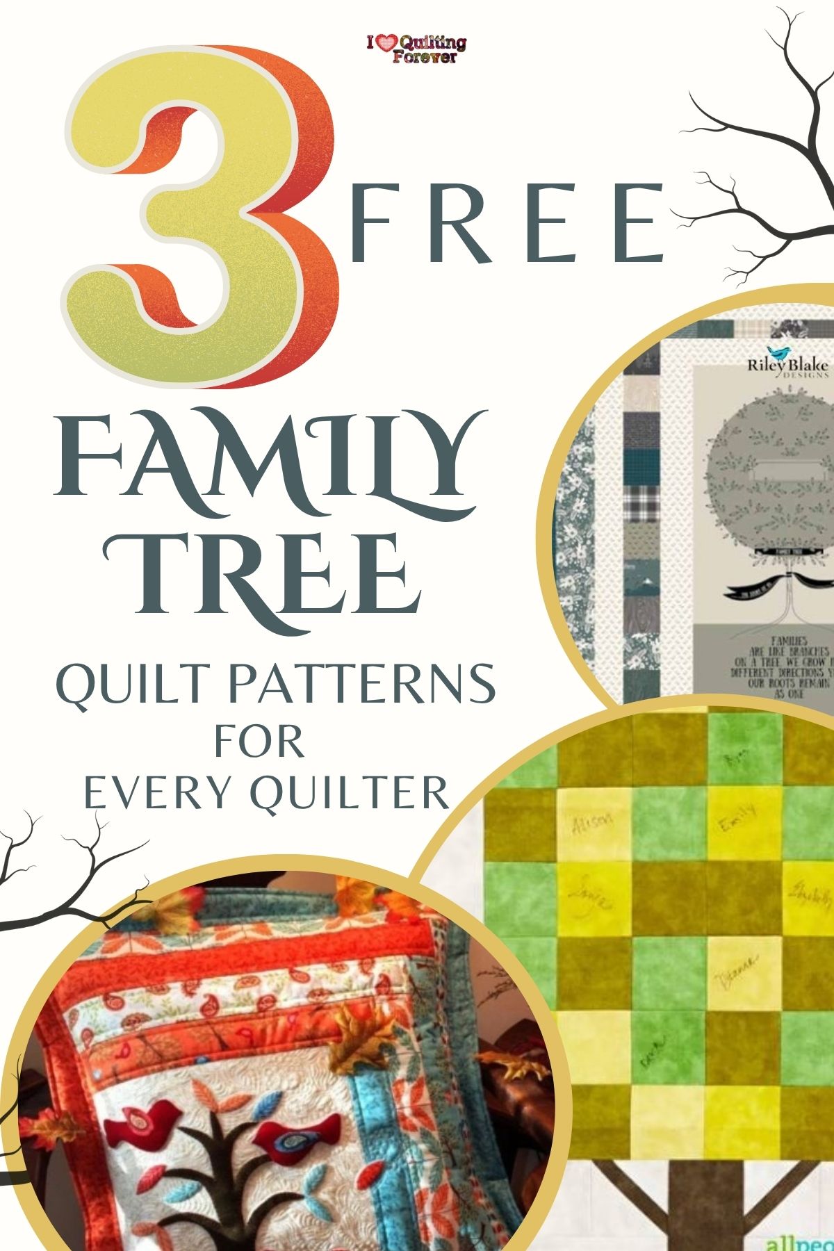 Top 3 Free Family Tree Quilt Patterns (+6 Bonus Patterns For Sale) - I ...