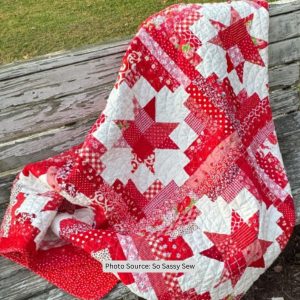 Top 10 Free Red and White Quilt Patterns (+6 Bonus Patterns For Sale ...