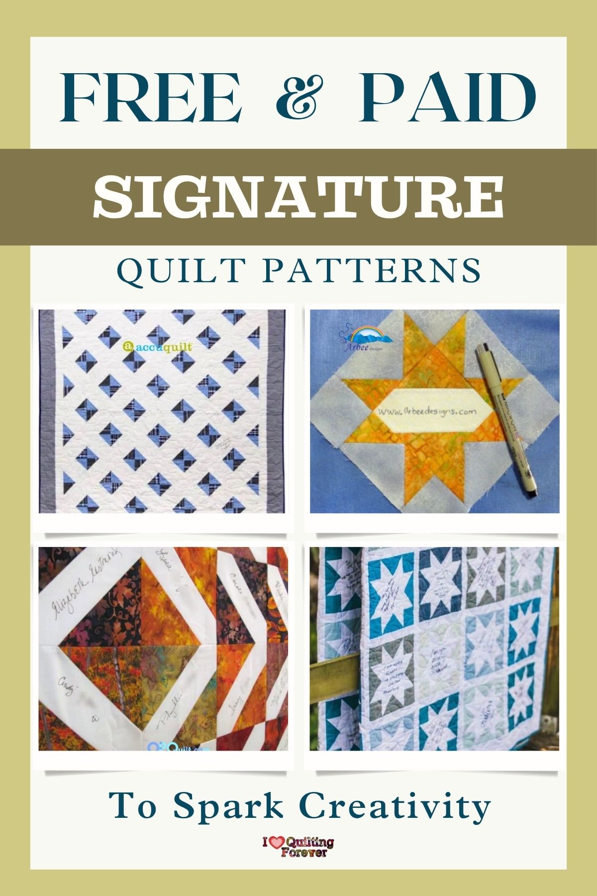 Top 5 Free Signature Quilt Patterns (+6 Bonus Patterns For Sale) - I ...