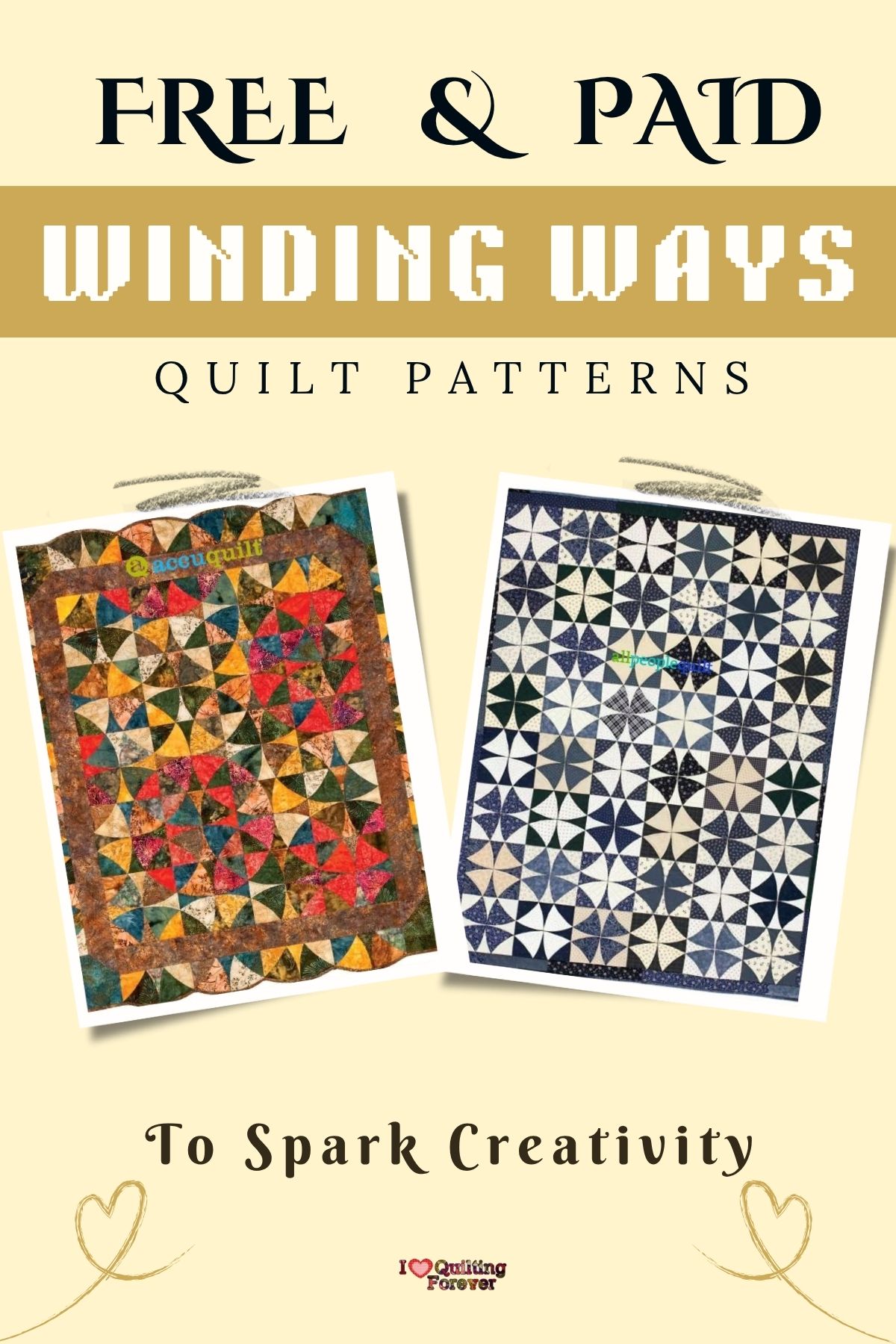Top 3 Free Winding Ways Quilt Patterns (+4 Bonus Patterns For Sale) - I Love Quilting Forever