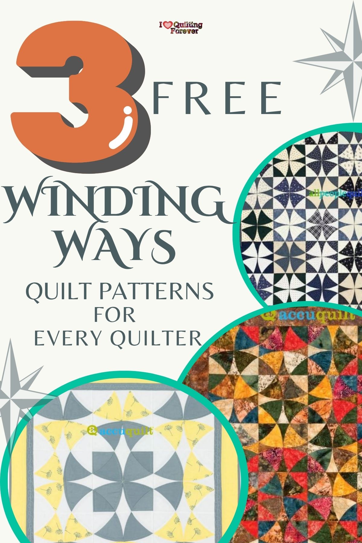 Top 3 Free Winding Ways Quilt Patterns (+4 Bonus Patterns For Sale) - I Love Quilting Forever