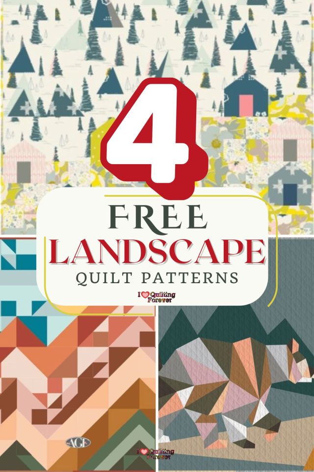 Top 4 Free Landscape Quilt Patterns (+10 Bonus Patterns For Sale) - I ...