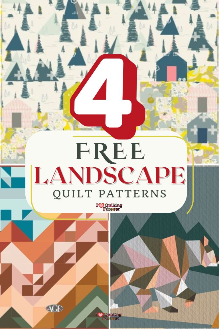 Top 4 Free Landscape Quilt Patterns (+10 Bonus Patterns For Sale) - I ...