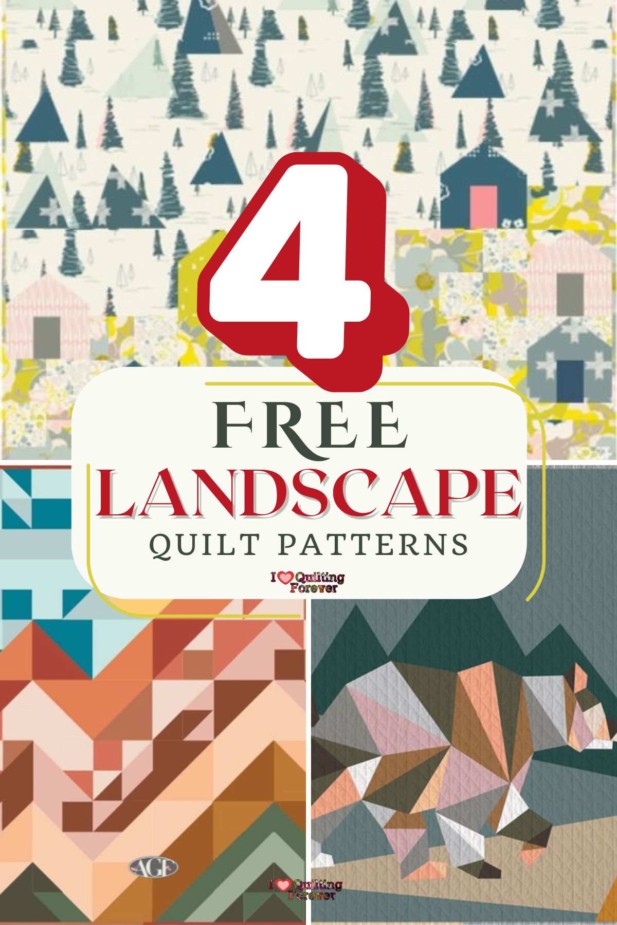 Top 4 Free Landscape Quilt Patterns (+10 Bonus Patterns For Sale) - I ...