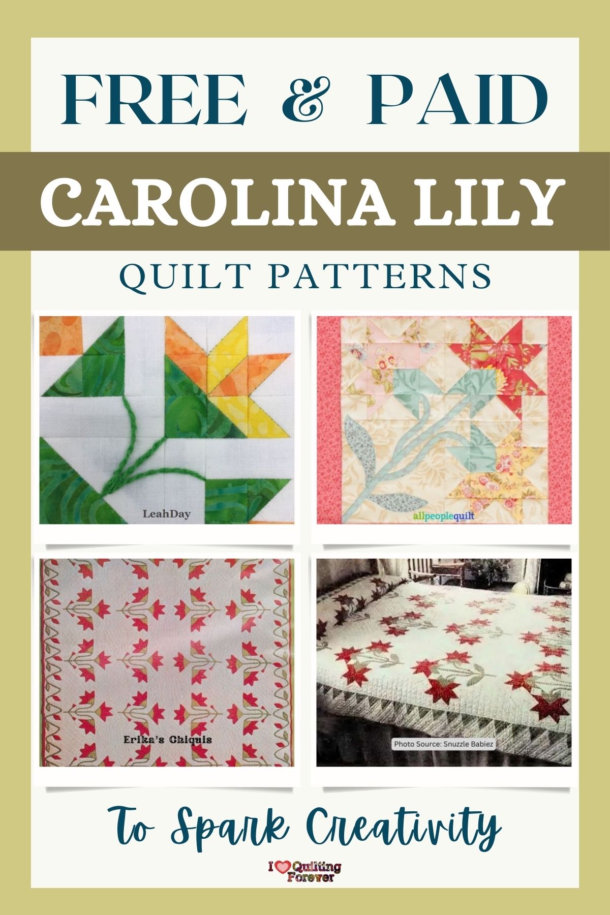 Top 3 Free Carolina Lily Quilt Patterns (+2 Bonus Patterns For Sale ...
