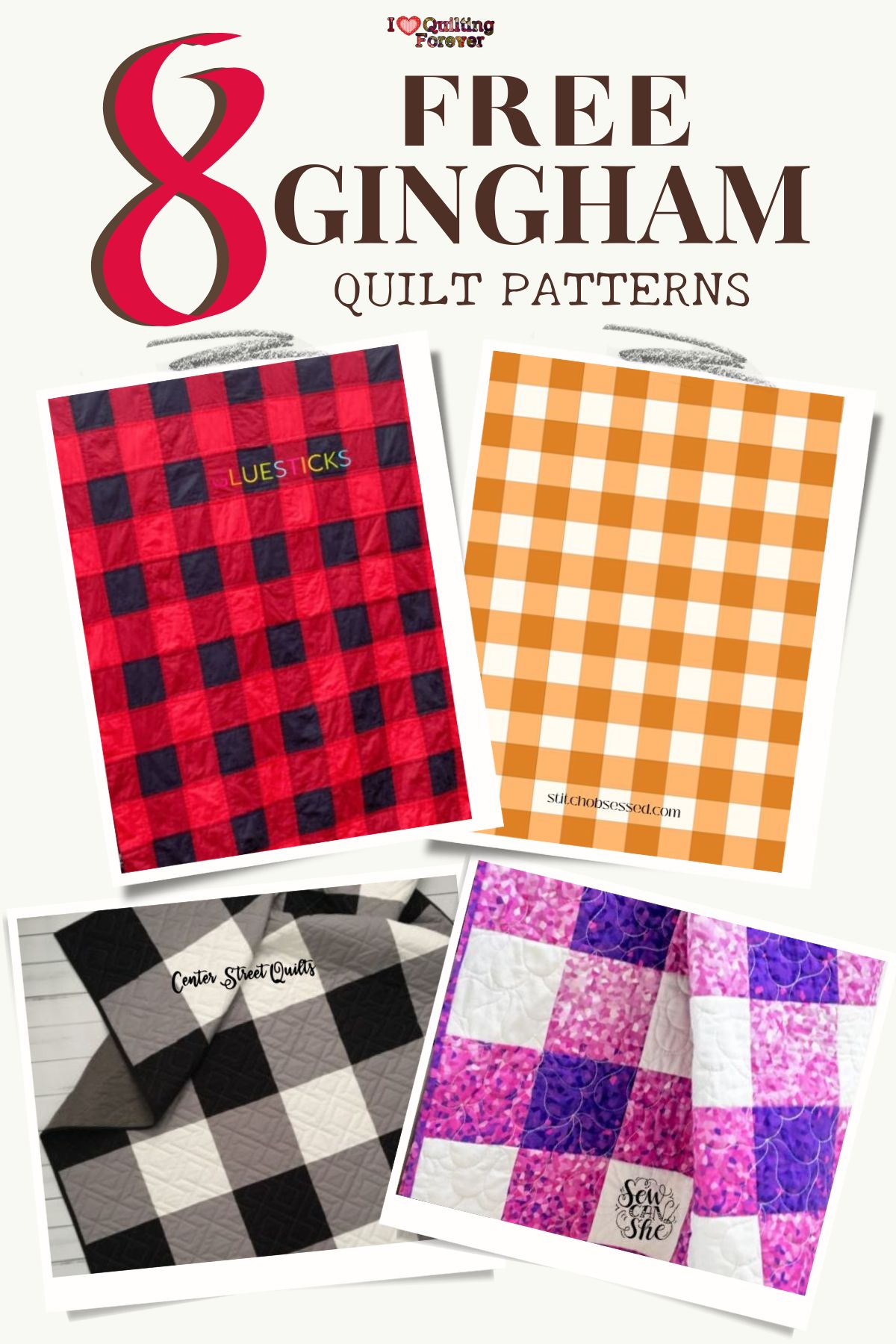Top 8 Free Gingham Quilt Patterns (+10 Bonus Patterns For Sale) - I Love Quilting Forever