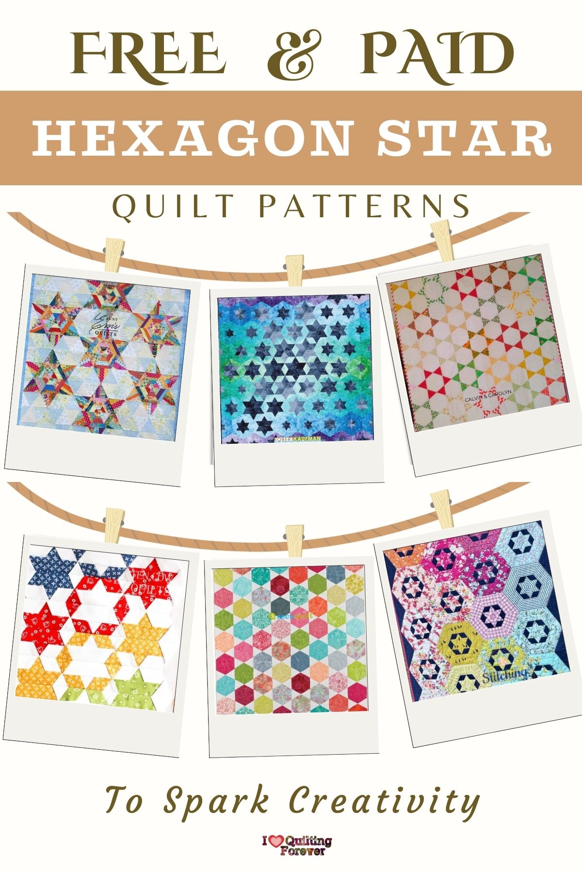 Top 4 Free Hexagon Star Quilt Patterns (+7 Bonus Patterns For Sale) - I ...