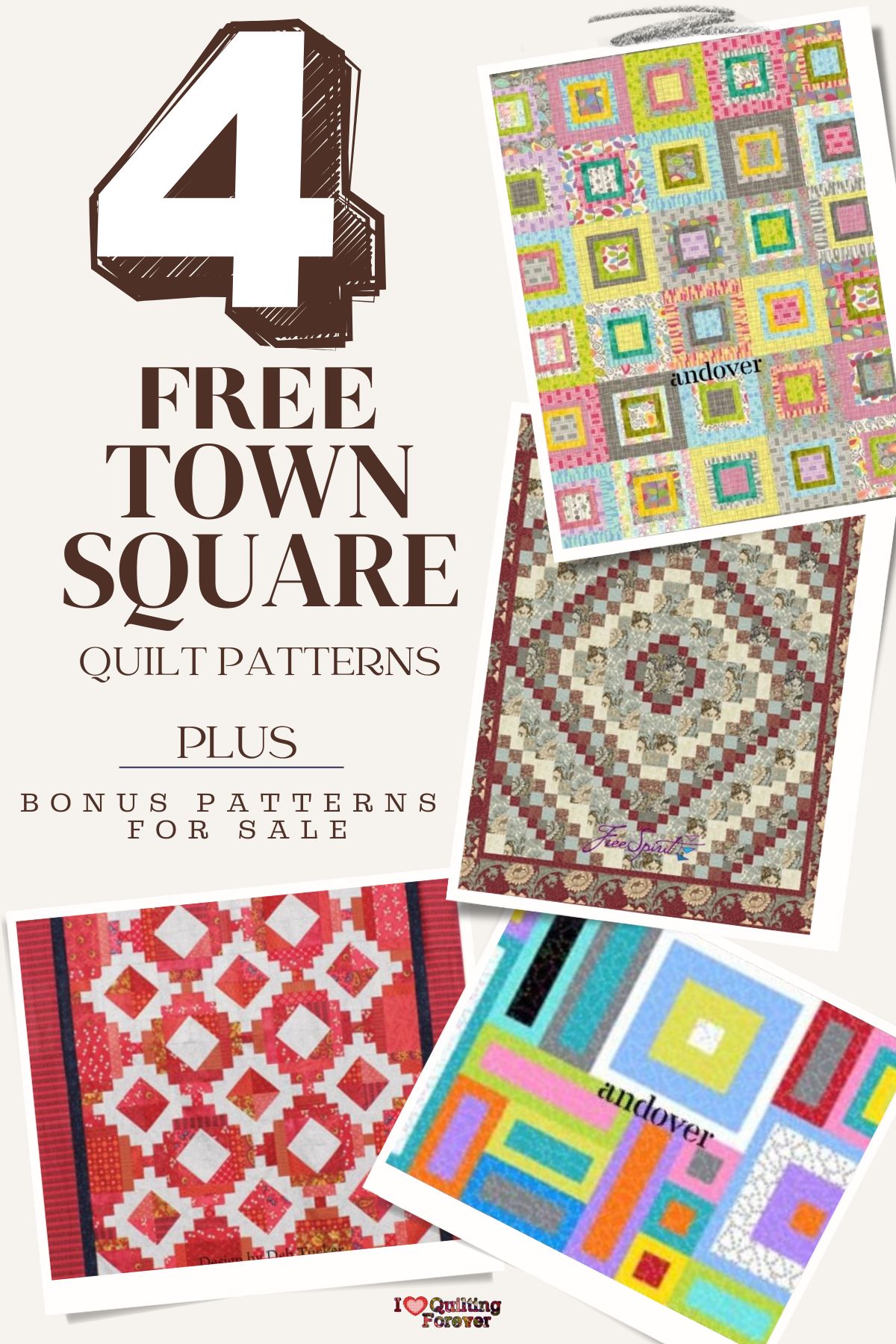 Top 4 Free Town Square Quilt Patterns (+4 Bonus Patterns For Sale) - I ...