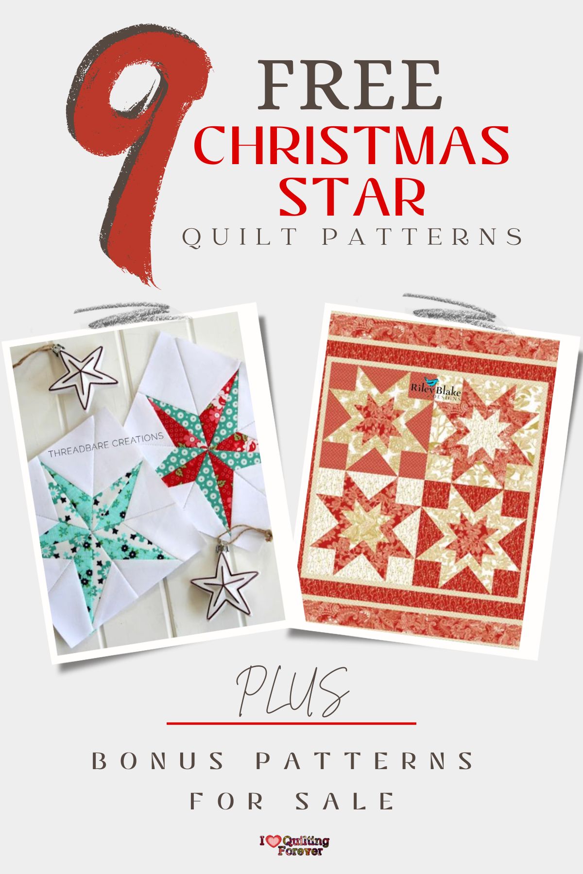 Top 9 Free Christmas Star Quilt Patterns (+10 Bonus Patterns For Sale ...