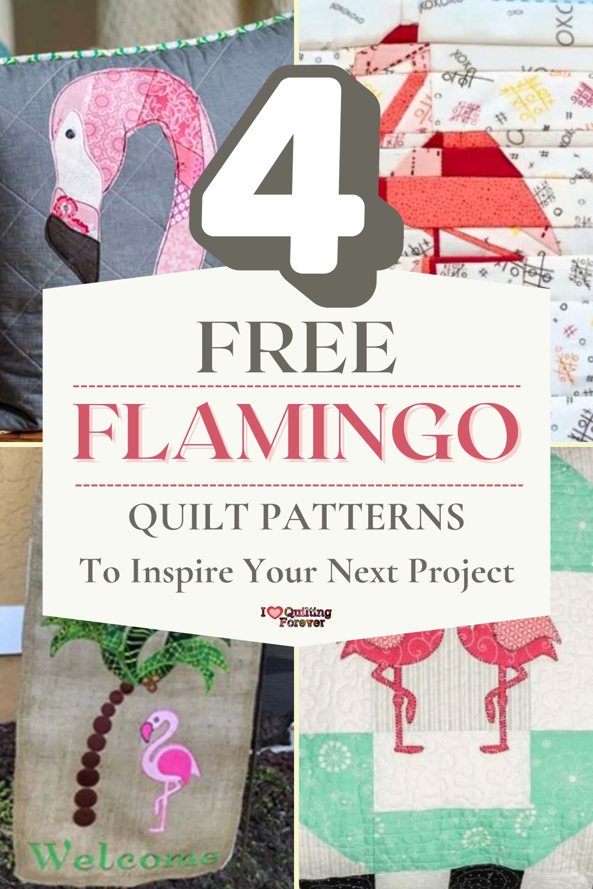 Top 4 Free Flamingo Quilt Patterns (+10 Bonus Patterns For Sale) - I ...