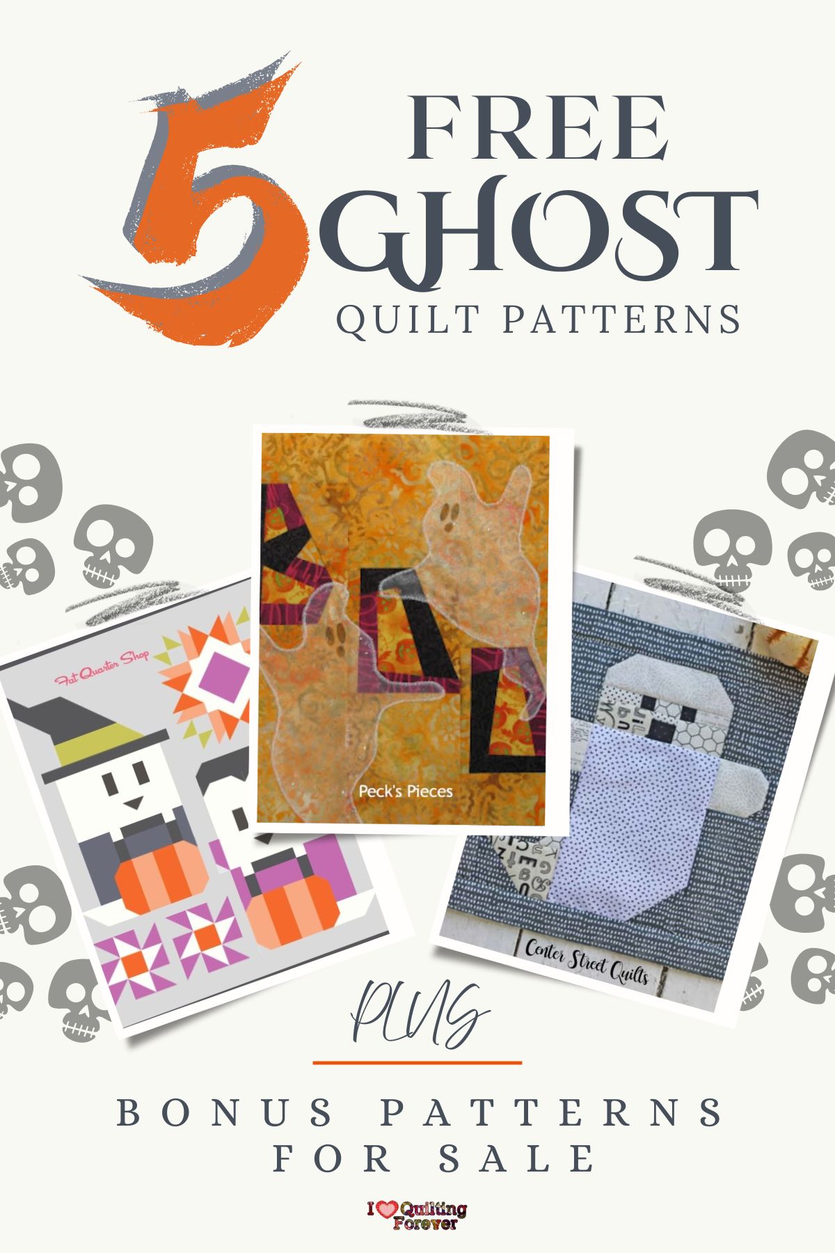 Top 5 Free Ghost Quilt Patterns (+10 Bonus Patterns For Sale) - I Love ...