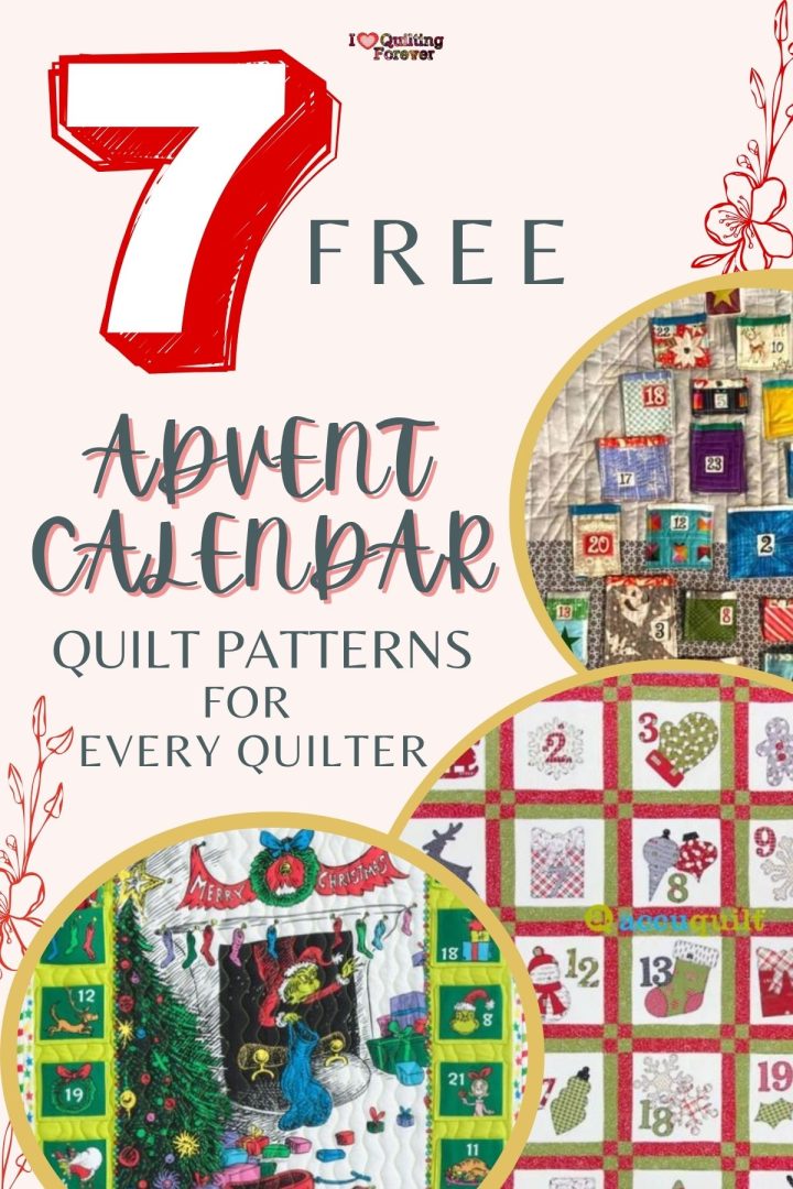 Top 7 Free Advent Calendar Quilt Patterns (+7 Bonus Patterns For Sale ...